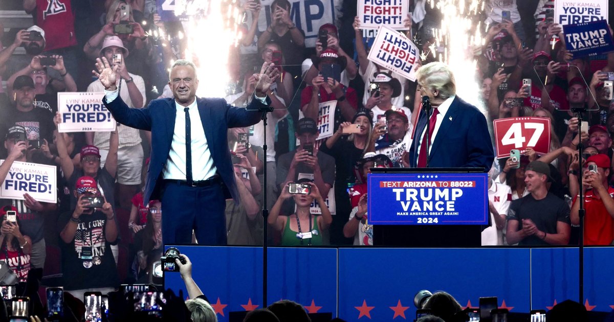 Trump sube a RFK Jr. al escenario en Arizona y promete desclasificar ...