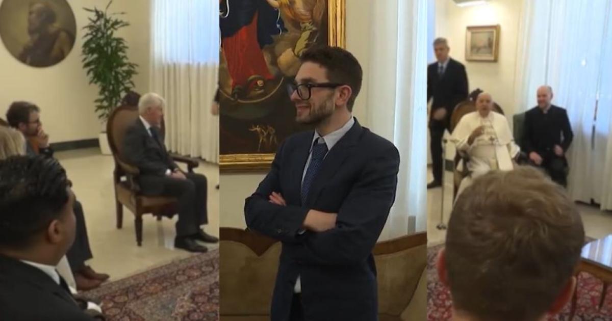Pope Francis hosts Bill Clinton and Alexander Soros