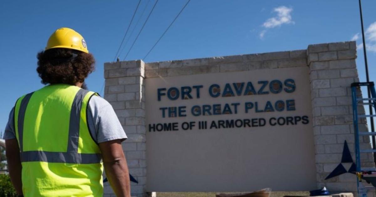 Texas base Fort Hood is now officially Fort Cavazos