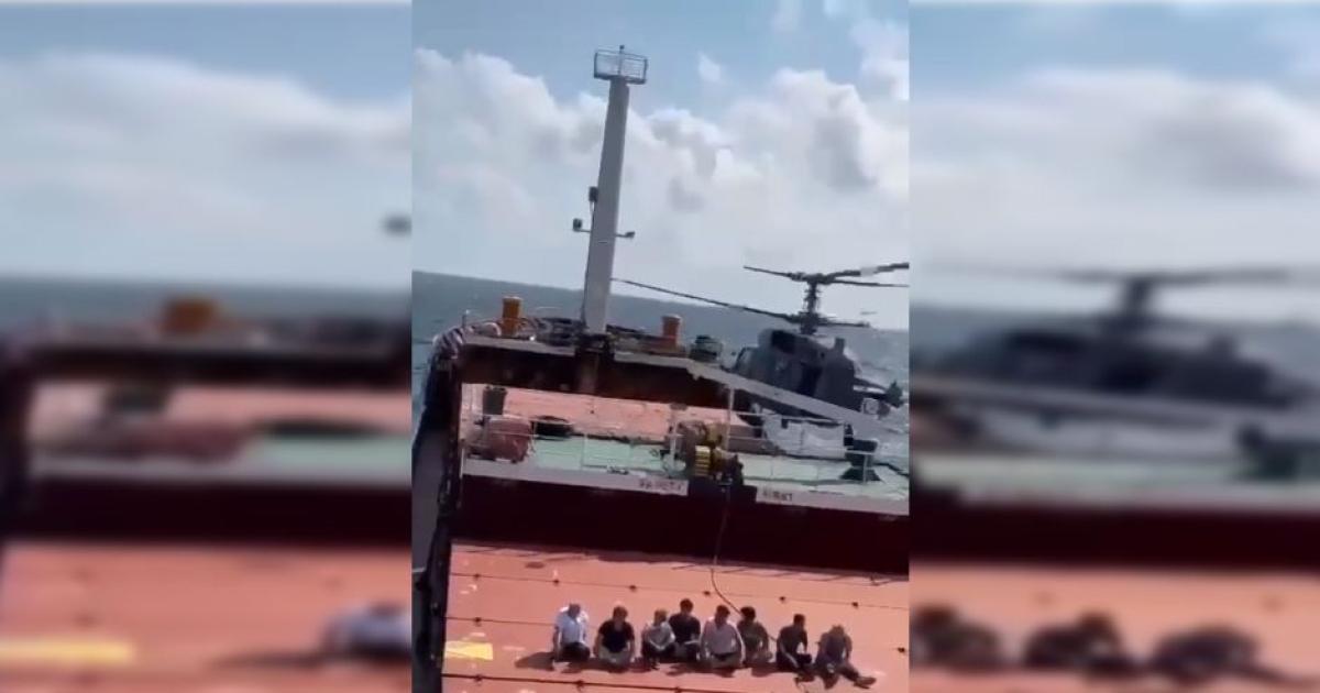 Russian Navy attacks cargo ship in the Black Sea