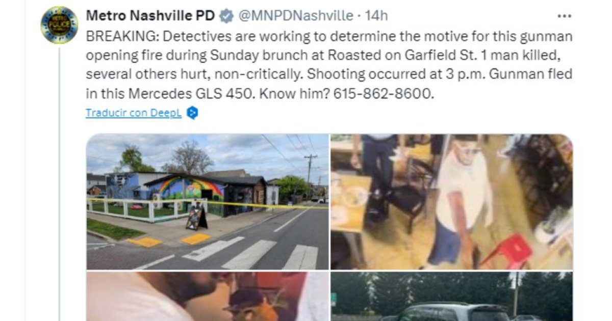 At least one dead and five injured in shooting at Nashville restaurant