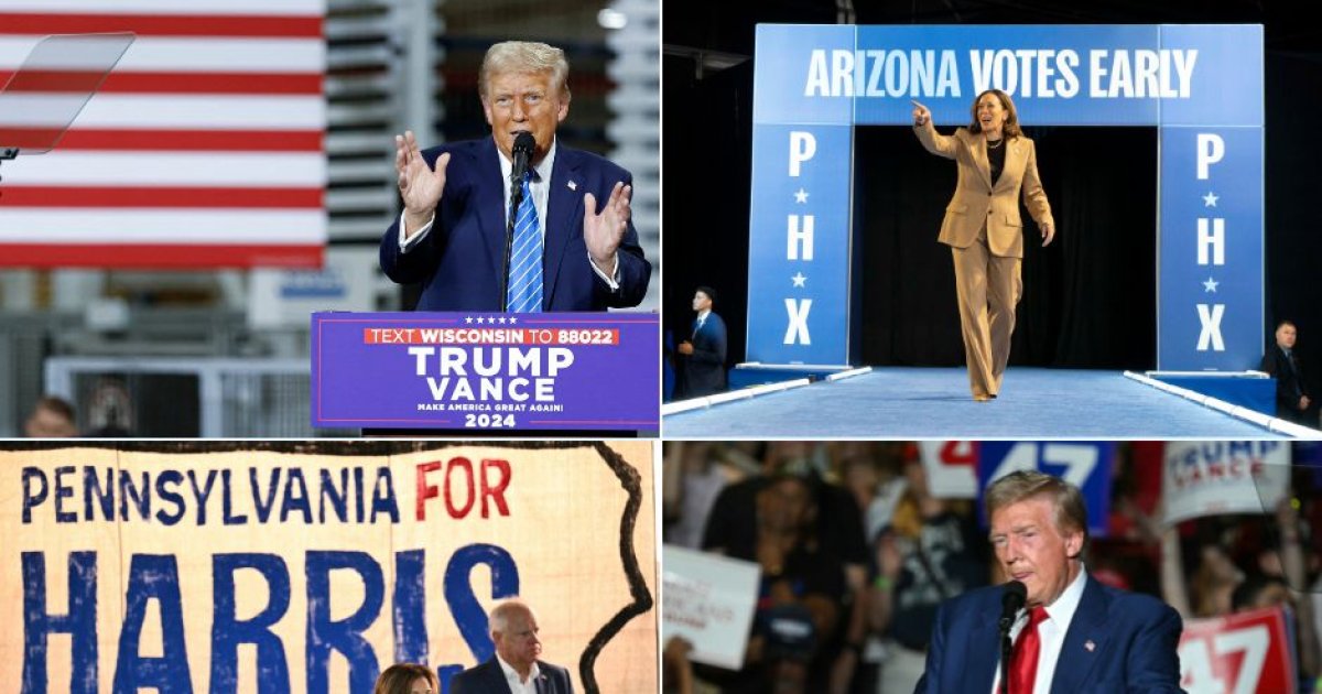 The evolution of the seven swing states in the 21st century