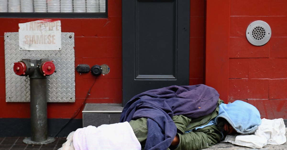 The number of homeless people in the US soared by 18% in 2024
