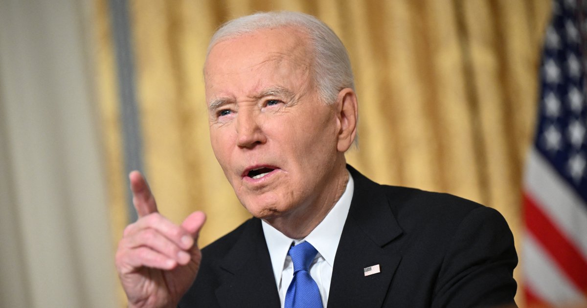 In a speech with little self-criticism, Biden says goodbye to White ...