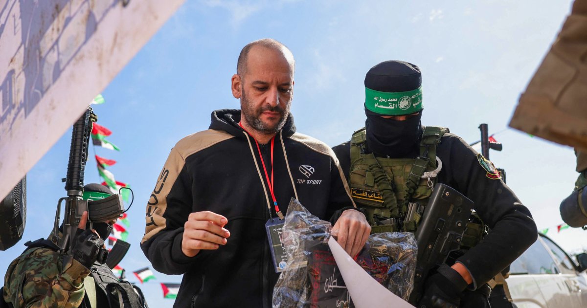 Hamas releases Israelis Alexandre Troufanov, Sagui Dekel-Chen and Yair ...