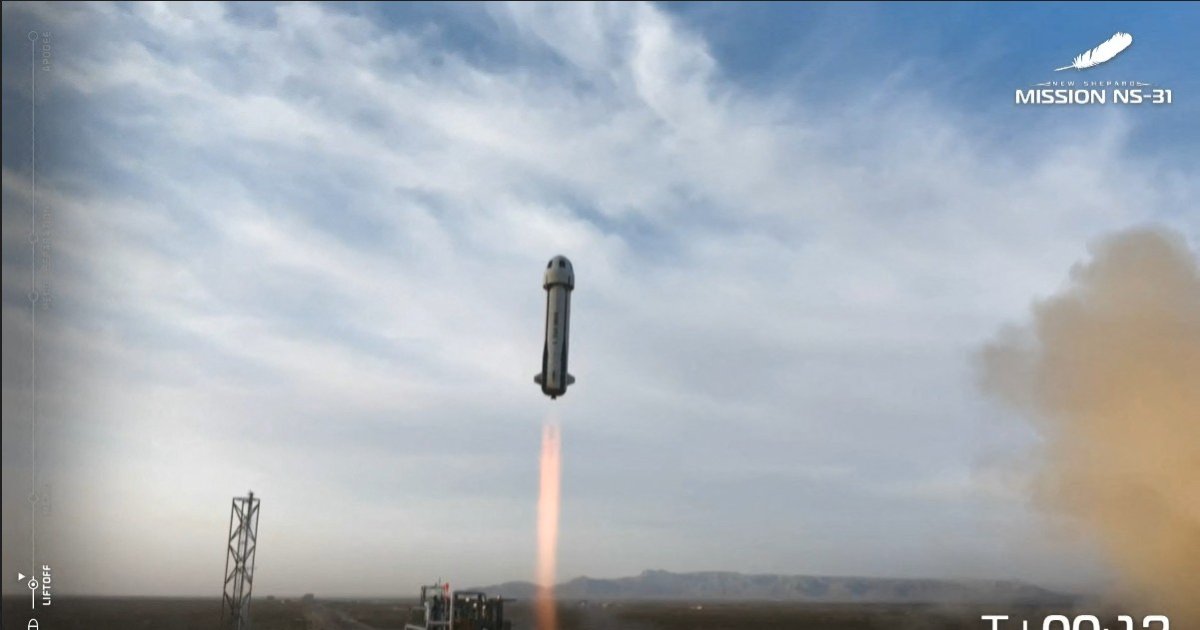 What is the Kármán line that Blue Origin's all-female crew crossed?