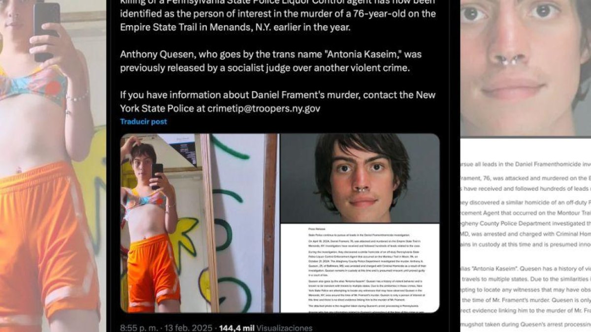 Trans man named Anthony Quesen linked to multiple homicides in New York ...