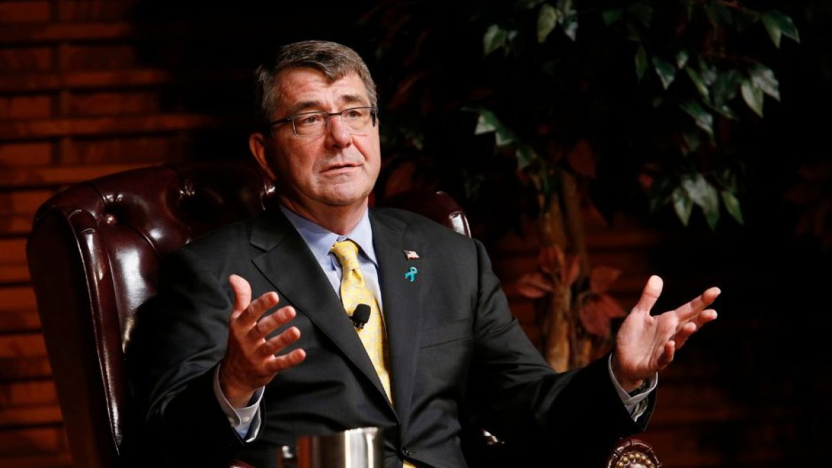 Ash Carter, former secretary of defense in the Obama Administration ...