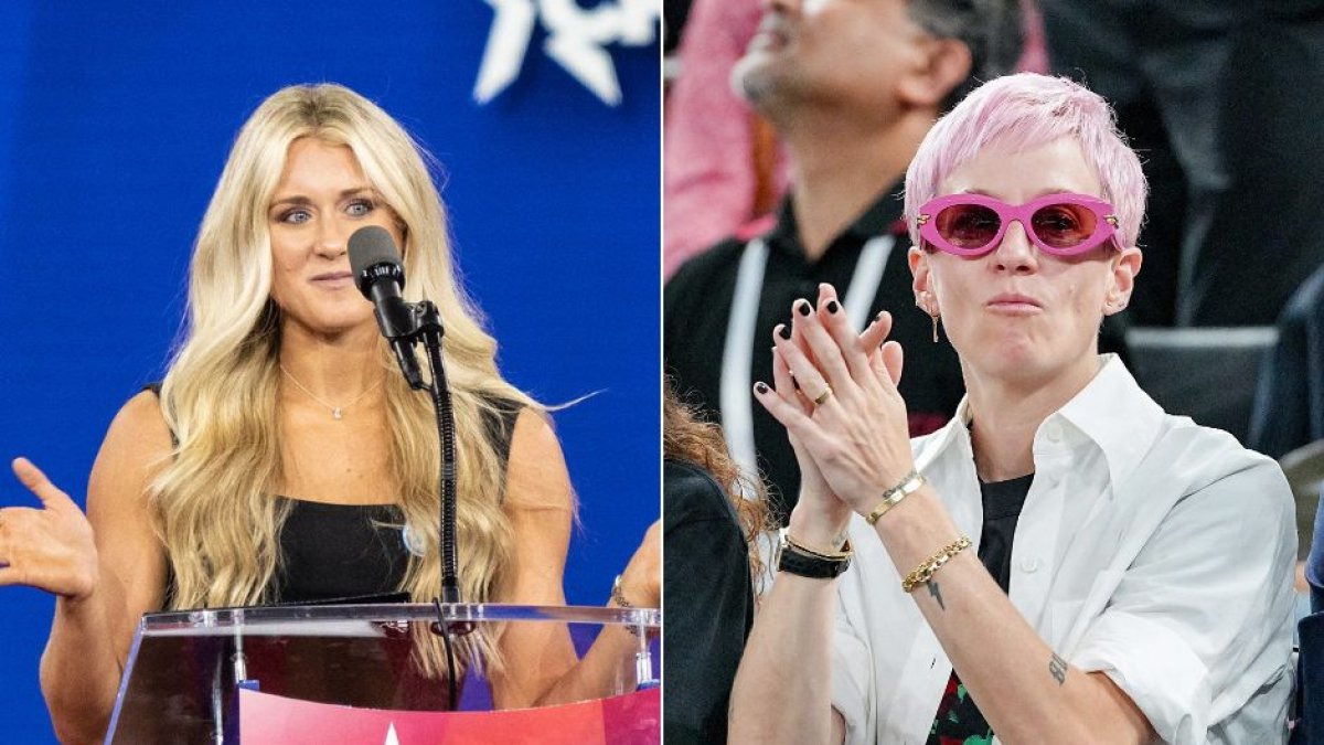 Riley Gaines criticizes Megan Rapinoe for congratulating ‘the MAN who ...