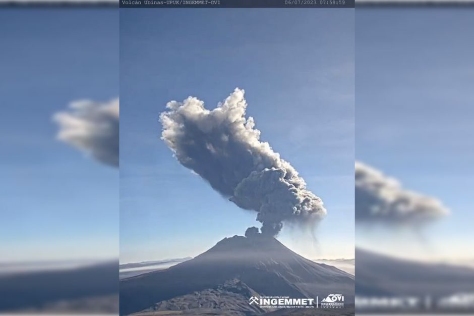 Emergency in Peru due to the eruption of the Ubinas volcano