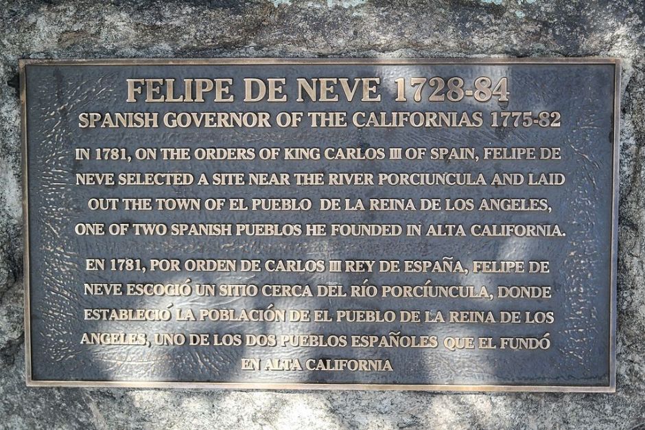 Hispanic past: Felipe de Neve, founder of the city of Los Angeles