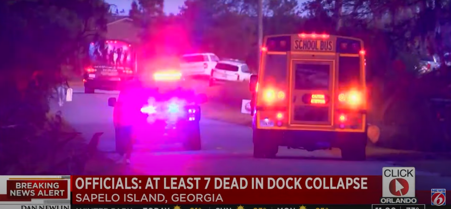 Georgia: At least seven dead after dock collapses on Sapelo Island