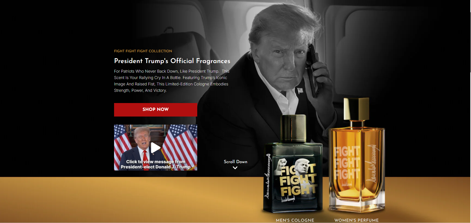 Donald Trump launches his perfume line: 'Fight, Fight, Fight'