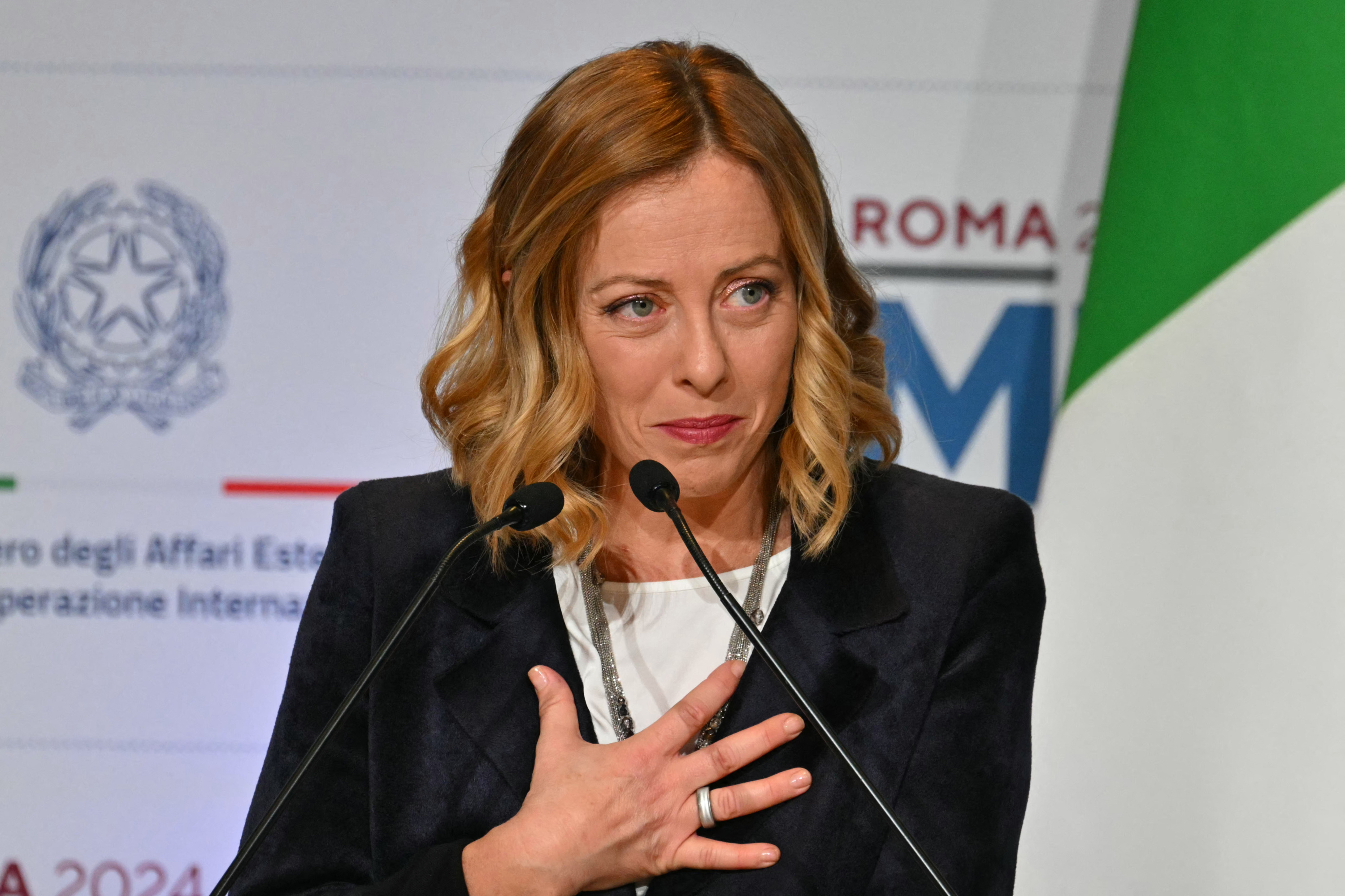 Italian Prime Minister Giorgia Meloni visits Trump at Mar-a-Lago