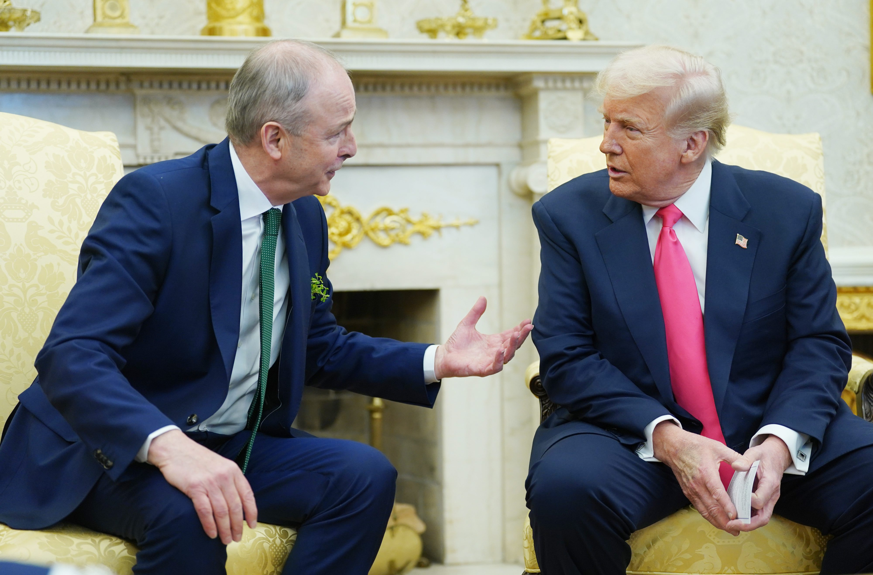 Trump receives Irish Prime Minister, Micheál Martin: ‘There's a massive ...