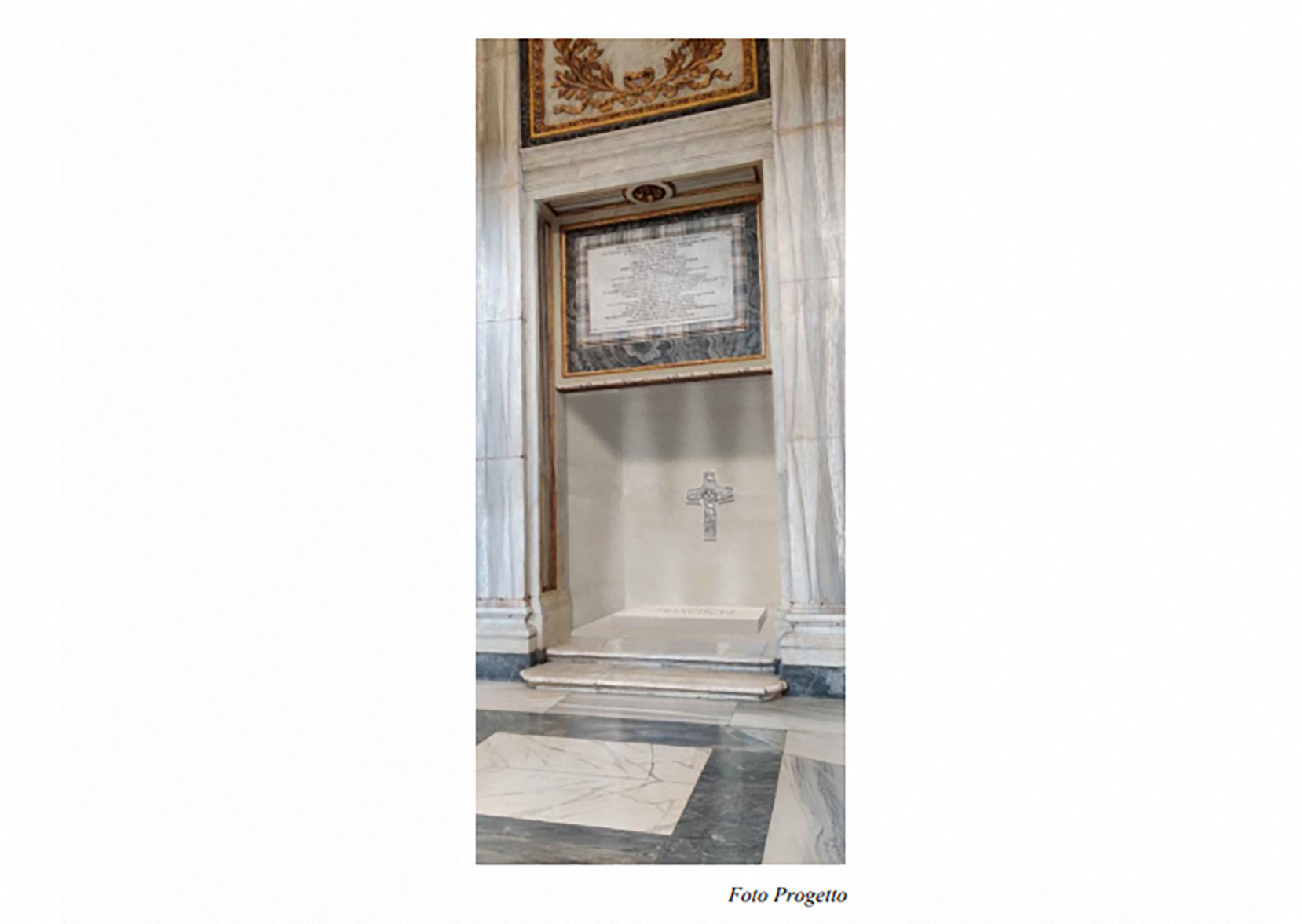 This is Pope Francis’ tomb in Santa Maria Maggiore