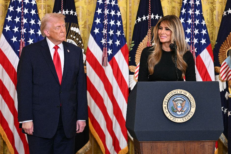 Trump and Melania celebrate Women's History Month at the White House
