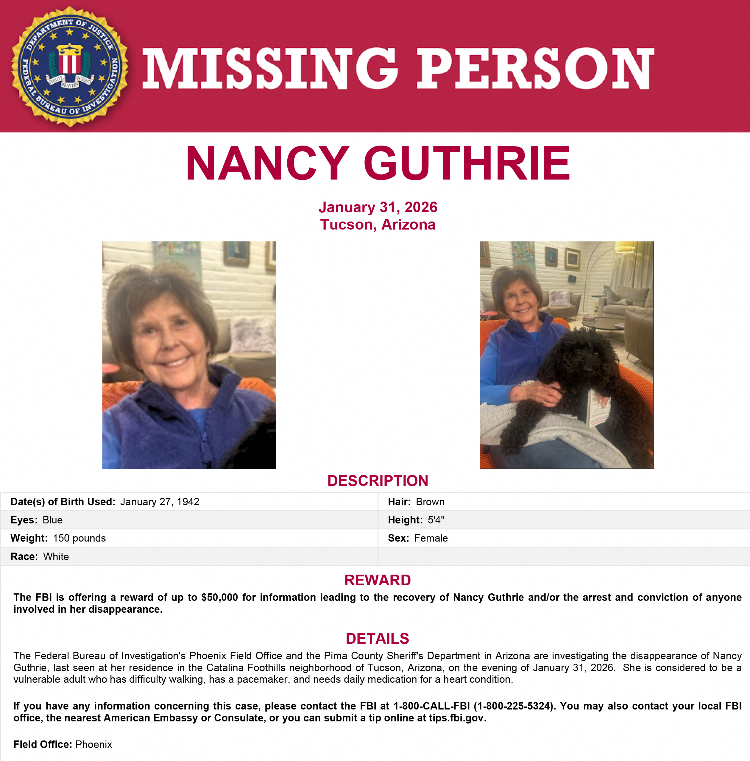 An anonymous tip about a possible grave of Nancy Guthrie in Mexico ...